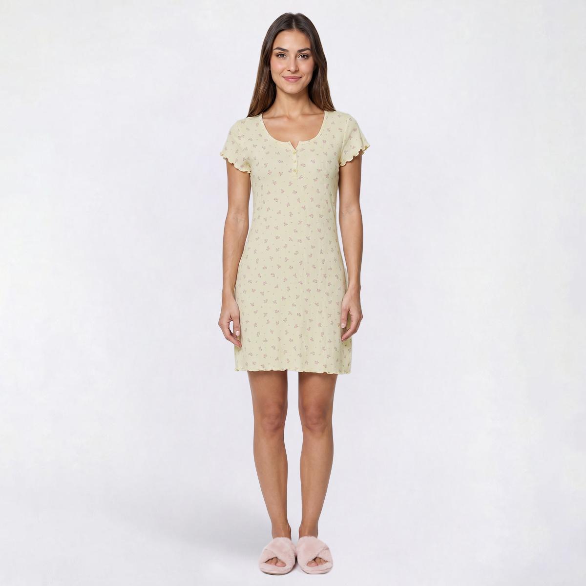 Click here for Womens Laura Ashley(R) Rose Buds Lettuce Edge Henl... prices